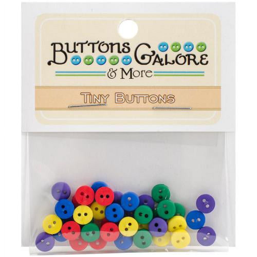 1/4in Tiny Round Buttons (19 Colors Available) - Walmart.com