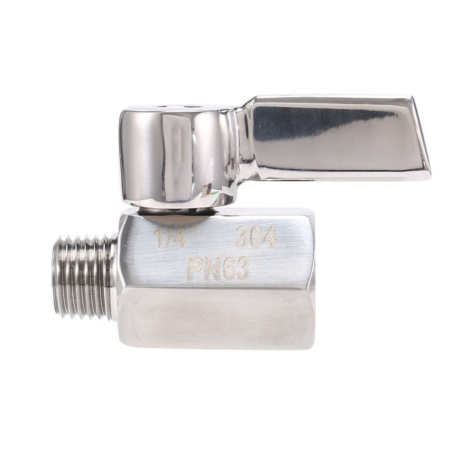 1 4inch 304 Stainless Steel Mini Ball Valve Female Npt X Male Npt