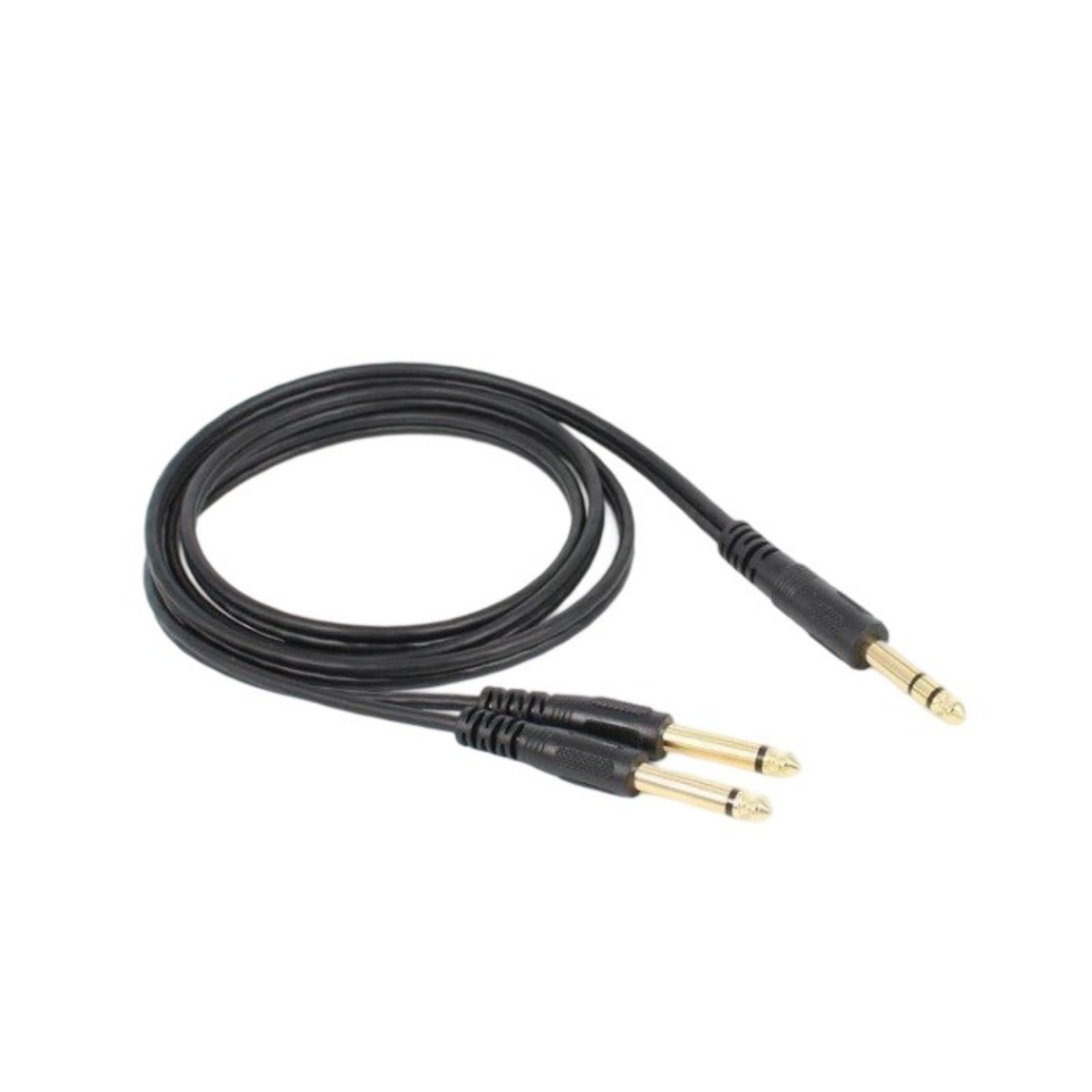 1/4inch 6.35mm Stereo Male to 2x6.35mm Cable Headphone Guitar Extension ...
