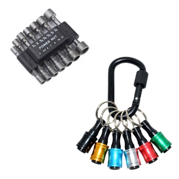 1/4inch Hexagon Shank Aluminum Screwdriver Bits Holder Quick Changing ...