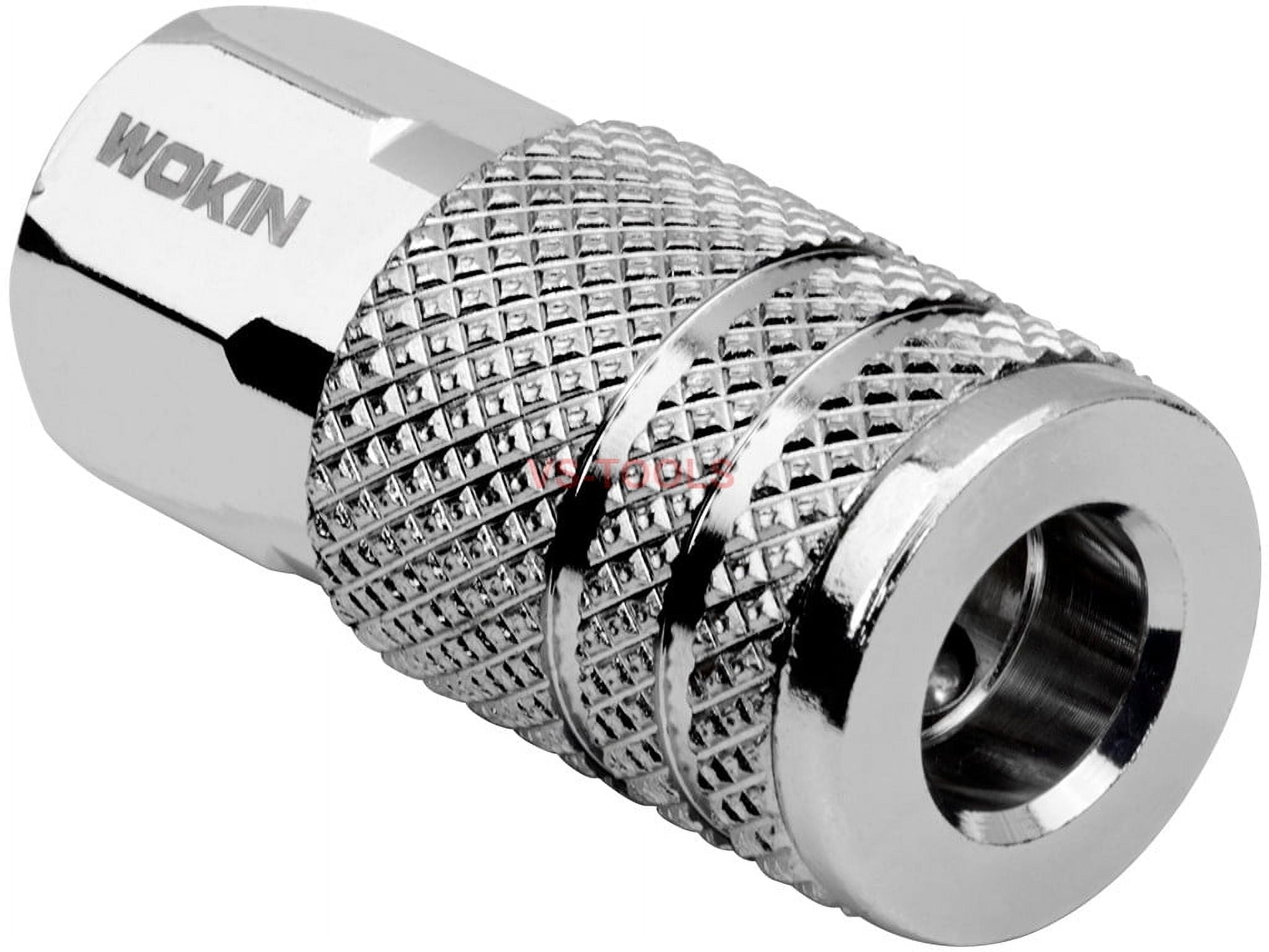 1/4inch NPT Female Steel Industrial to Female Coupler Air Hose Fitting ...