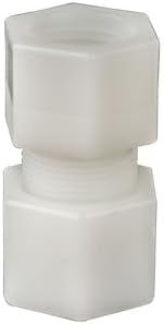 1/4inch OD Tube x 1/8inch FPT Jaco Kynar Female Coupling Tube Fitting ...