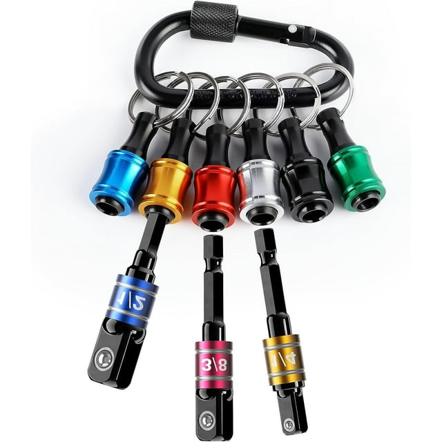 1/4inch Screwdriver Drill Bit Holders Keychain Bit Holder Electrician ...