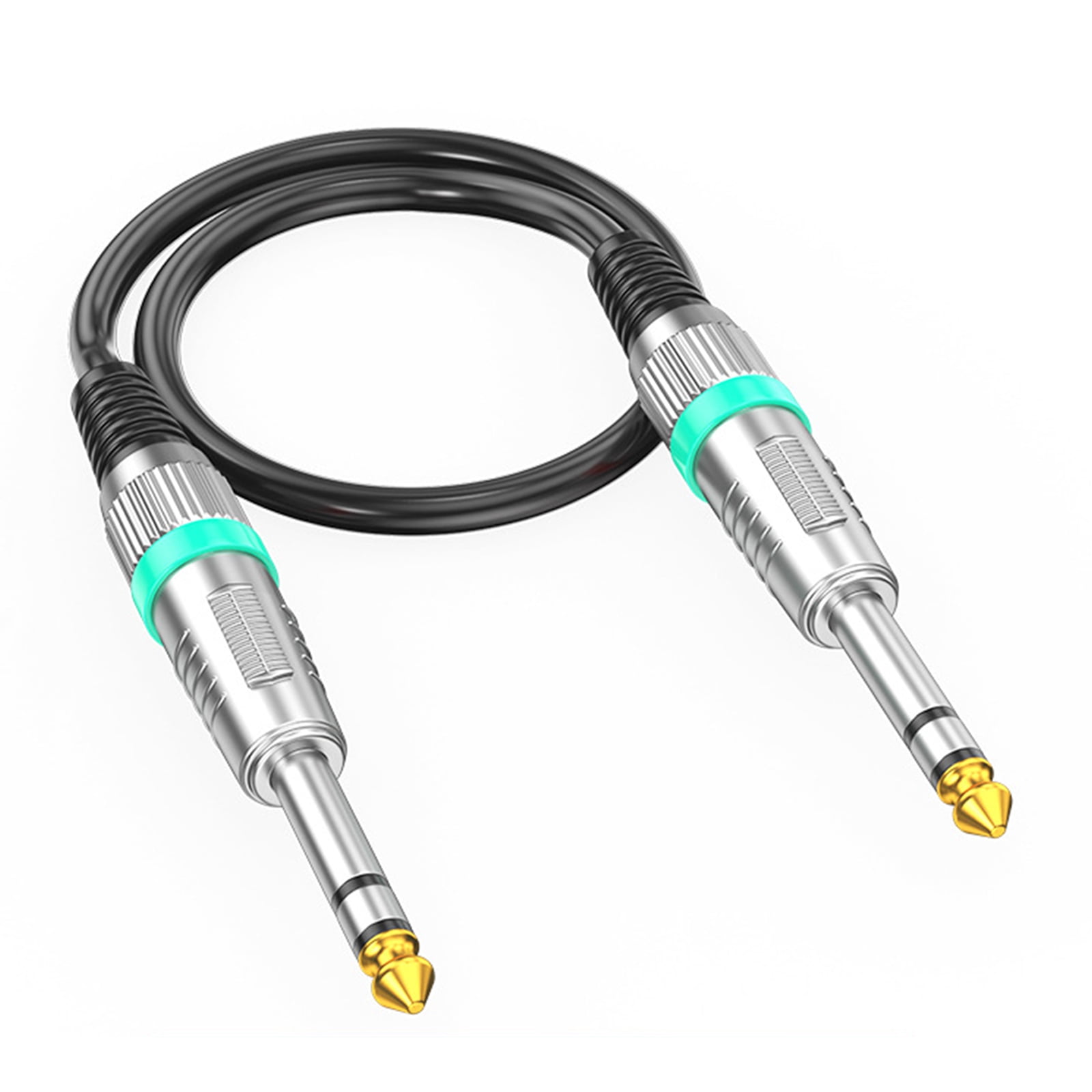 1/4inch Stereo 6.35mm Male to Male Extension Cable Cord 6.35 Port ...