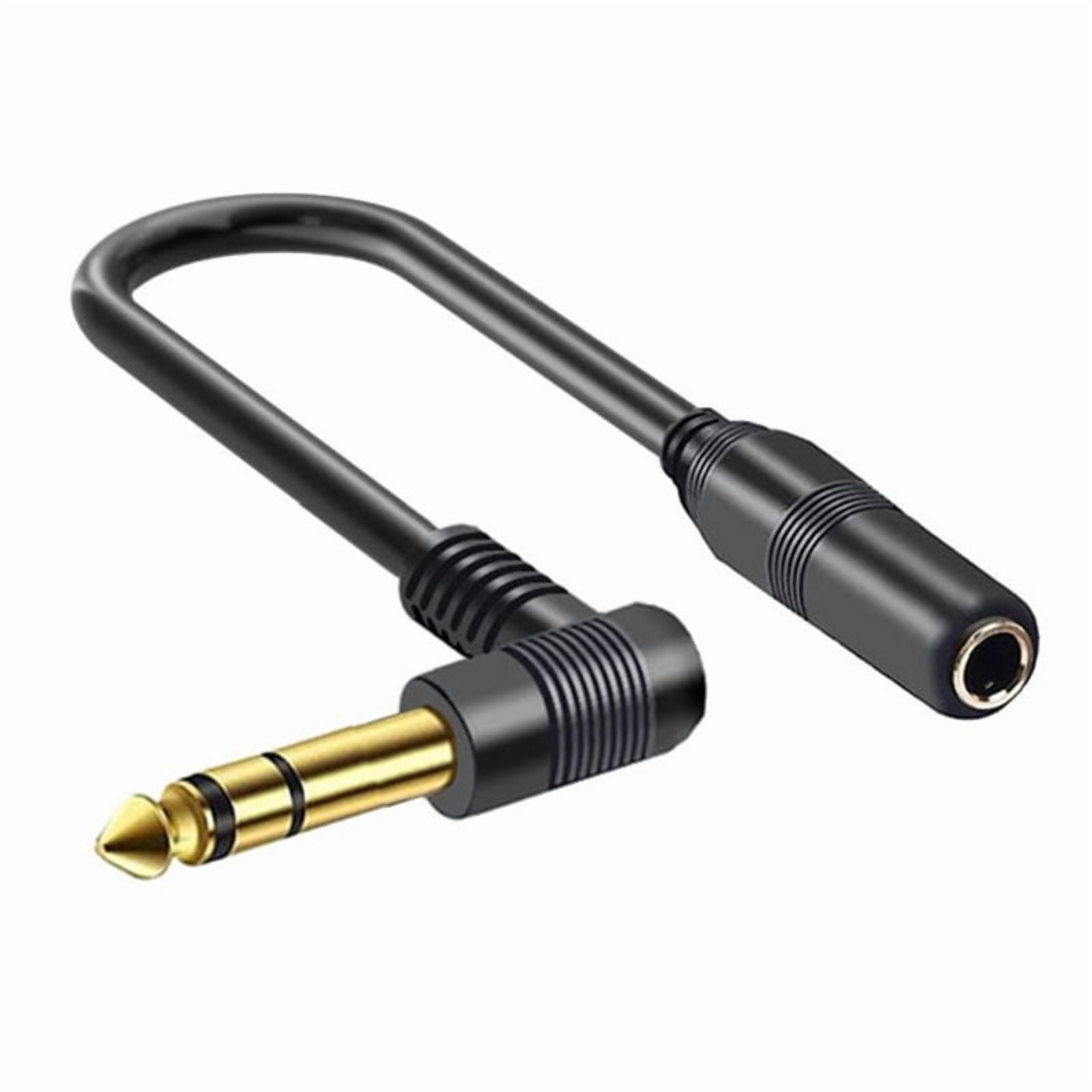 1/4inch TRS Stereo Splitter Cable,1/4Inch 6.35mm Stereo Male Plug to 1/ ...