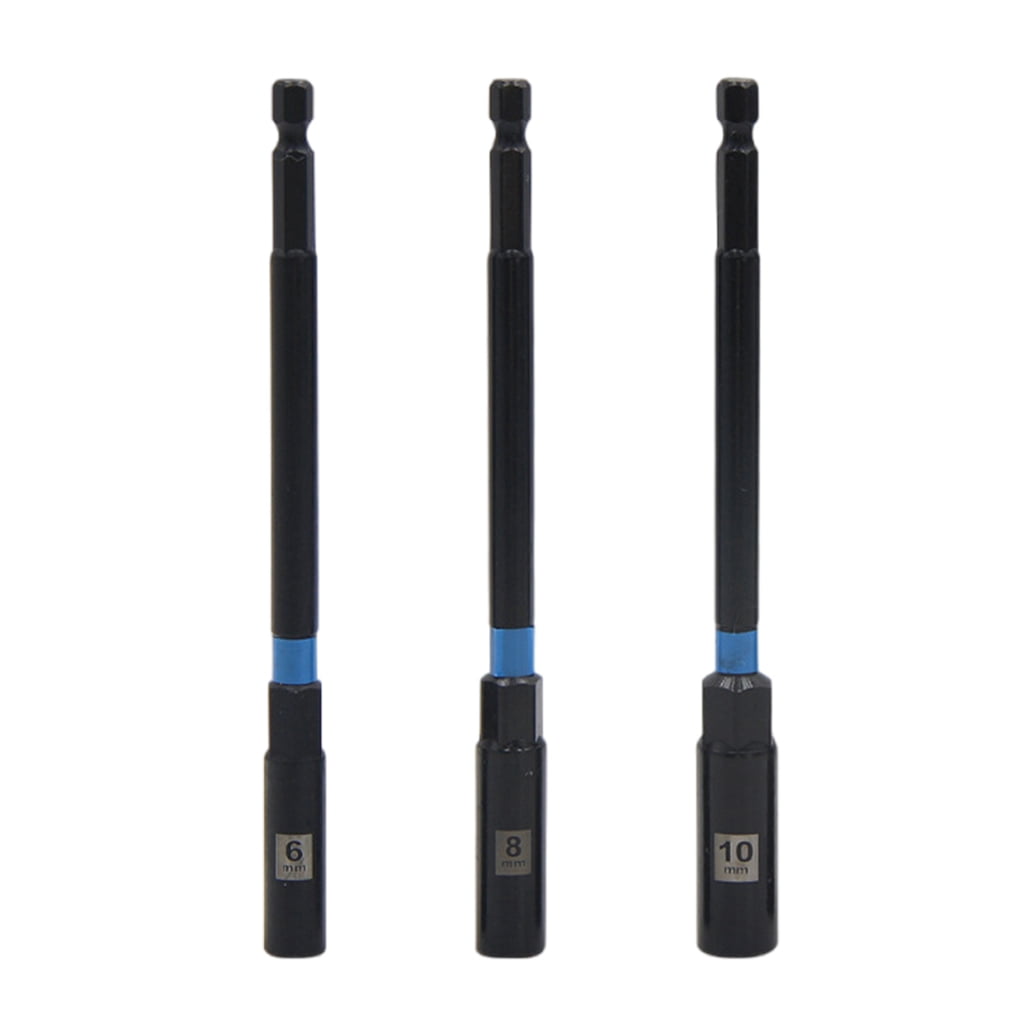 1/4inch Wrench Hexagonal Bit Socket Set Long Impact Drill Socket ...