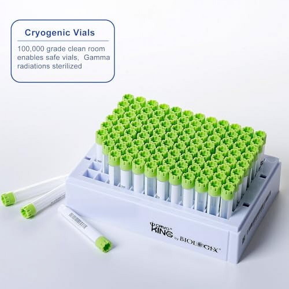 1.4ml SBS Standard Cryogenic Vials with Racks, 4 Codes External Thread ...