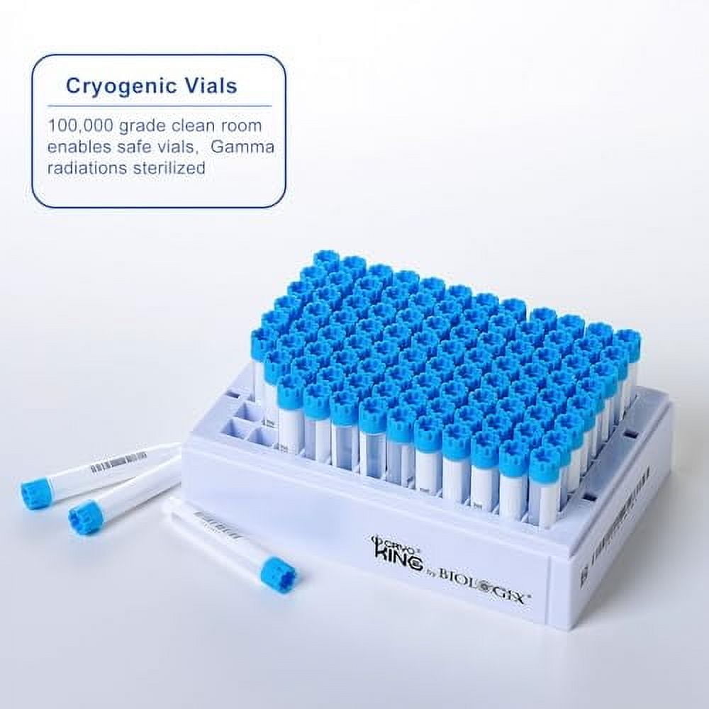 1.4ml SBS Standard Cryovials with Racks, 2D Code External Thread Cryo ...