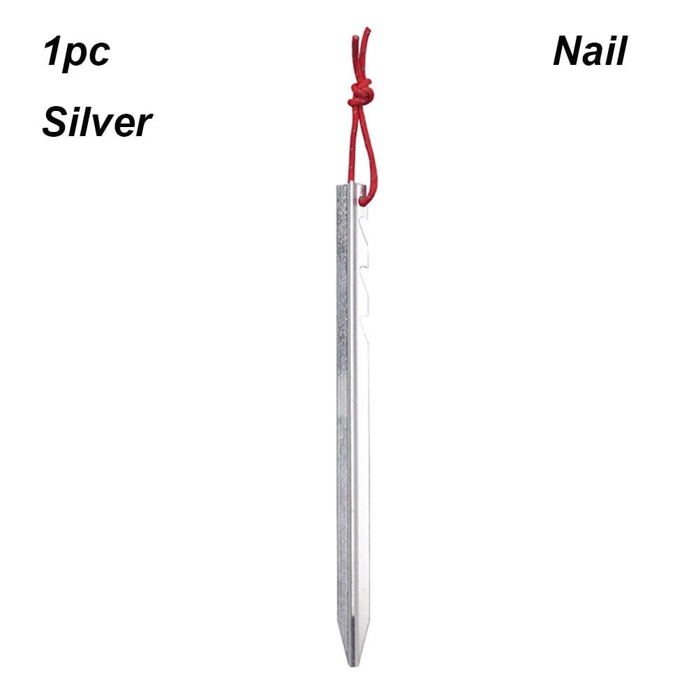 1/4pcs 18cm Aluminum Alloy Outdoor Camping Nails Accessories Round Tent ...
