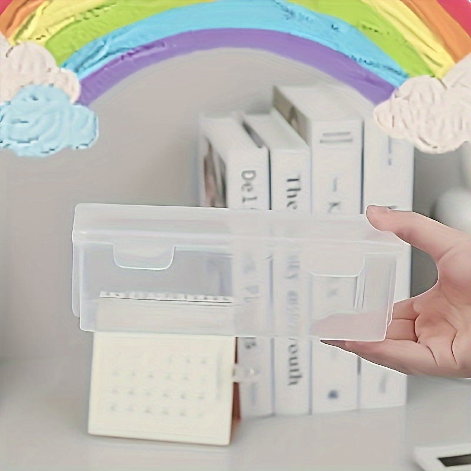1/4pcs Large Clear Plastic Storage Boxes with Hinged Lids Ideal for ...