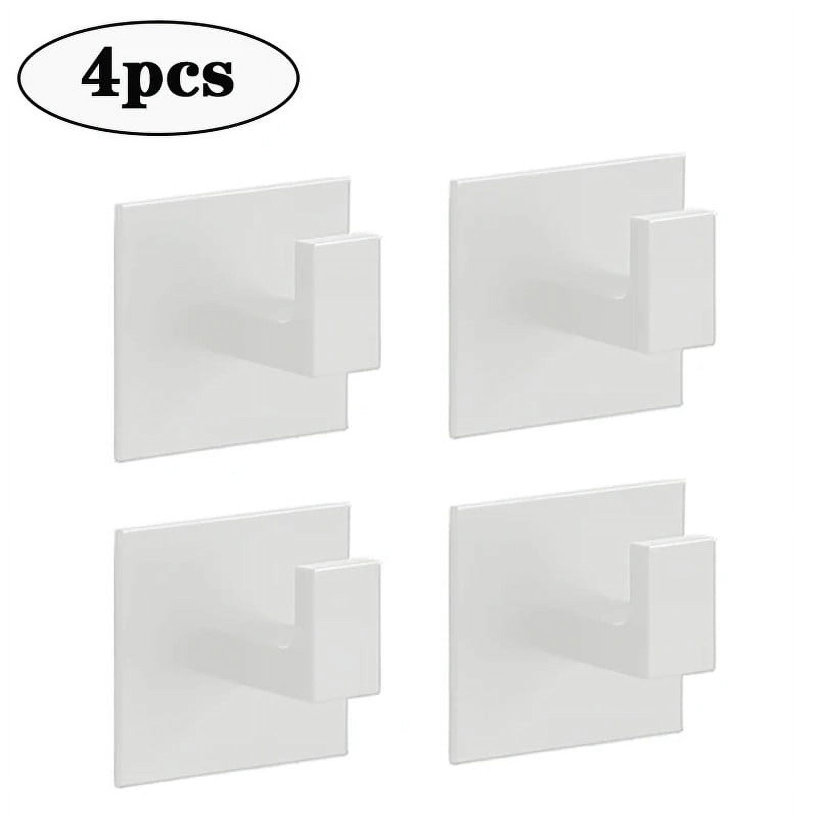 1-4pcs Strong Adhesive Wall Hook Sticker Hanging Coat Rack Clothes ...