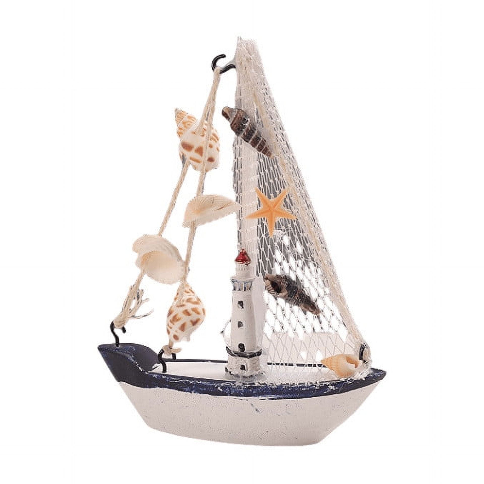 1/4pcs Wooden Mini Sailboat Model Graduation Decorations 2025 ...