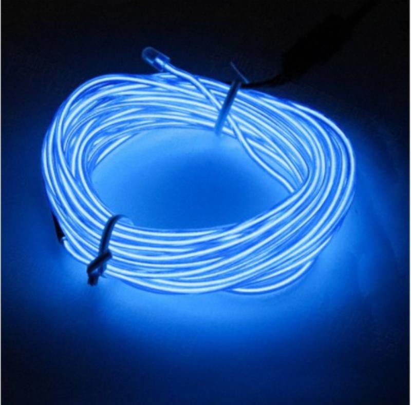 1/4pcs glow el decorative neon cable fluorescent dance costumes light ...