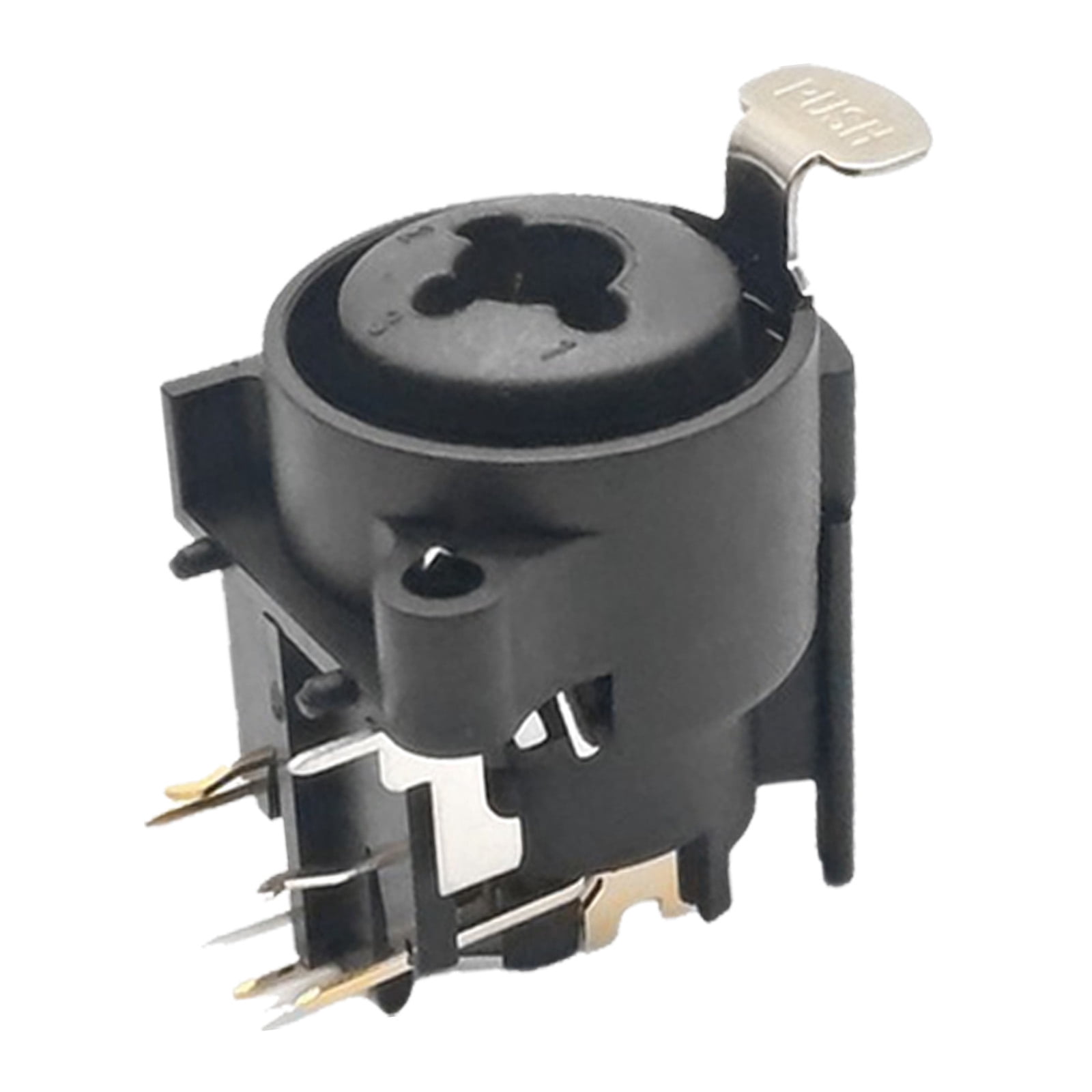 1/5/10Pcs 3 Pin Female to 6.35mm Male Panel Mount Connector - Walmart.com