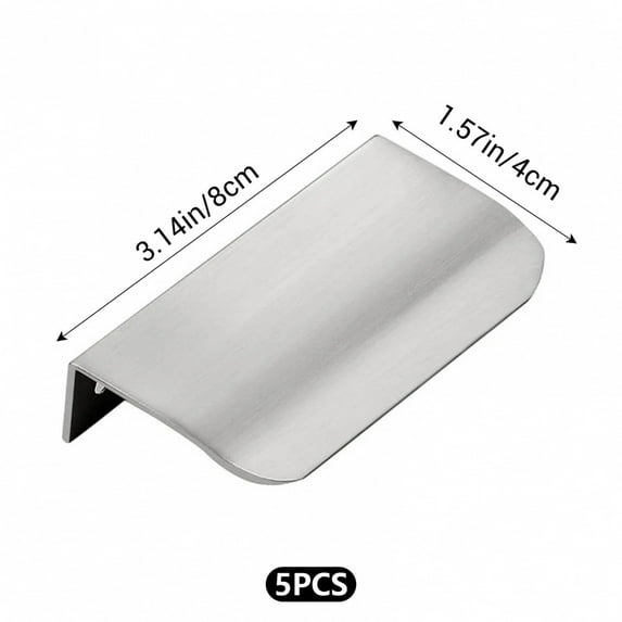 1/5/15pcs Household Invisible Handles Flat Cabinet Pulls Metal Dresser ...