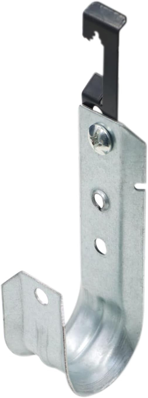 1 5/16" Cable Support J Hook with W Clip, Heavy Duty Metal Wire Cable ...