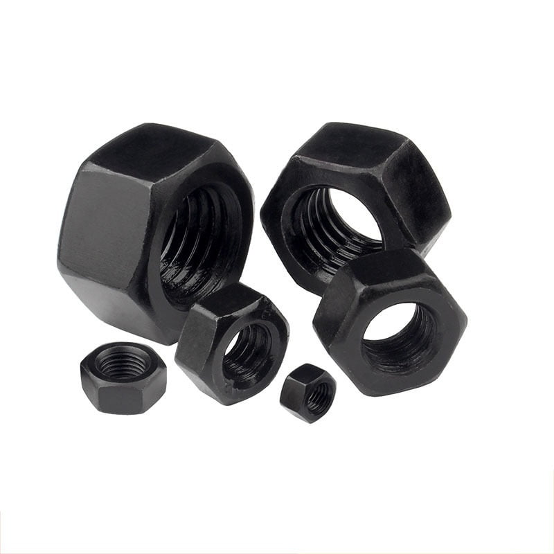 1/5/20/50pcs 8.8 Level Black Hex Nut M2 M3 M4 M5 M6-M30 High Strength ...