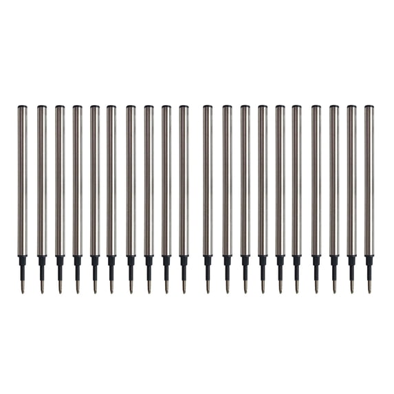 1/5/20Pcs Pen Refills Stainless Steel Refills 0.5mm Tip Quick Drying ...