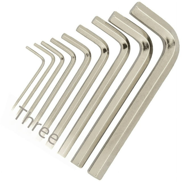 1.5~22mm nickel plated Allen wrench single metric L type 7 small wrench ...
