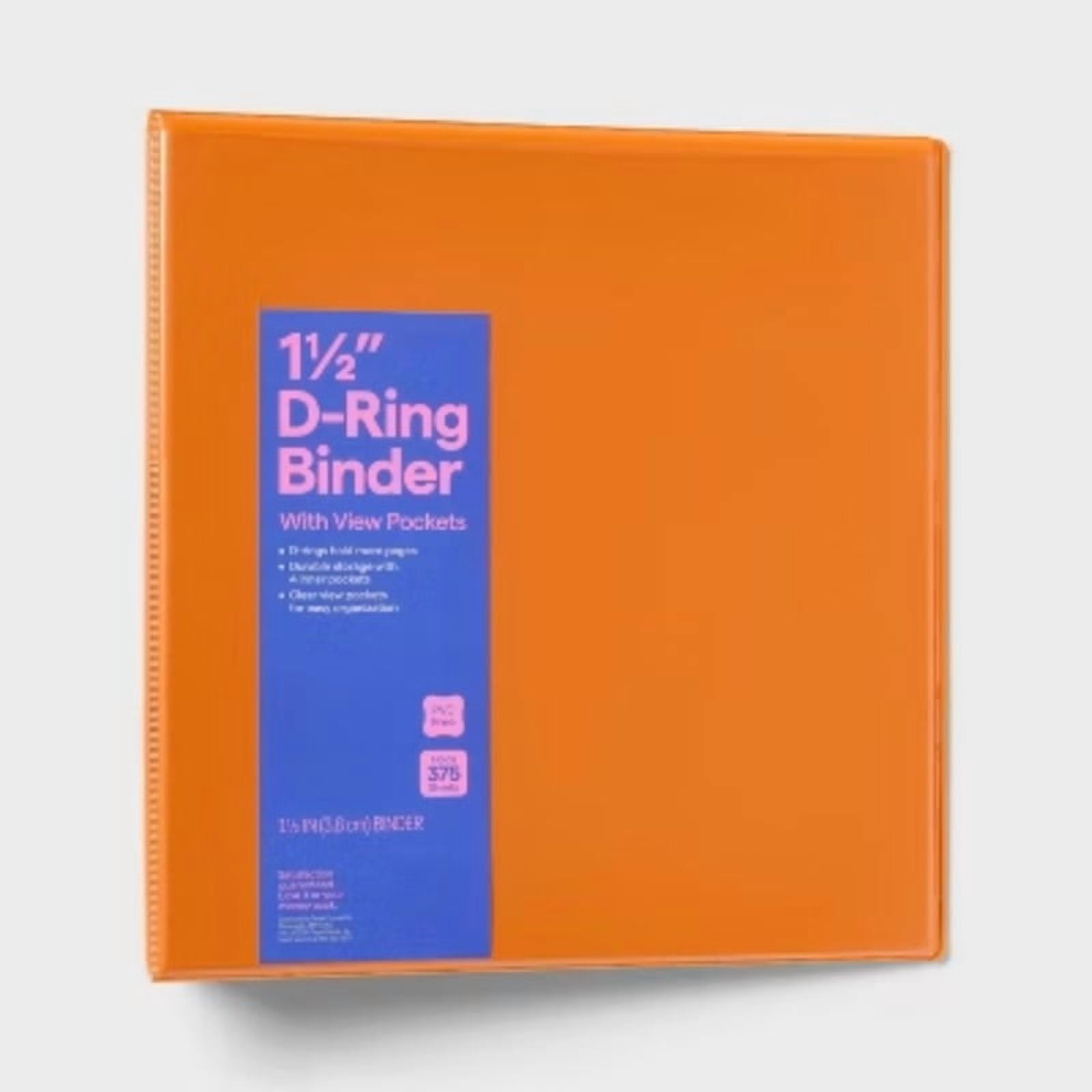 1.5" 3 Ring Binder Clear View - Walmart.com