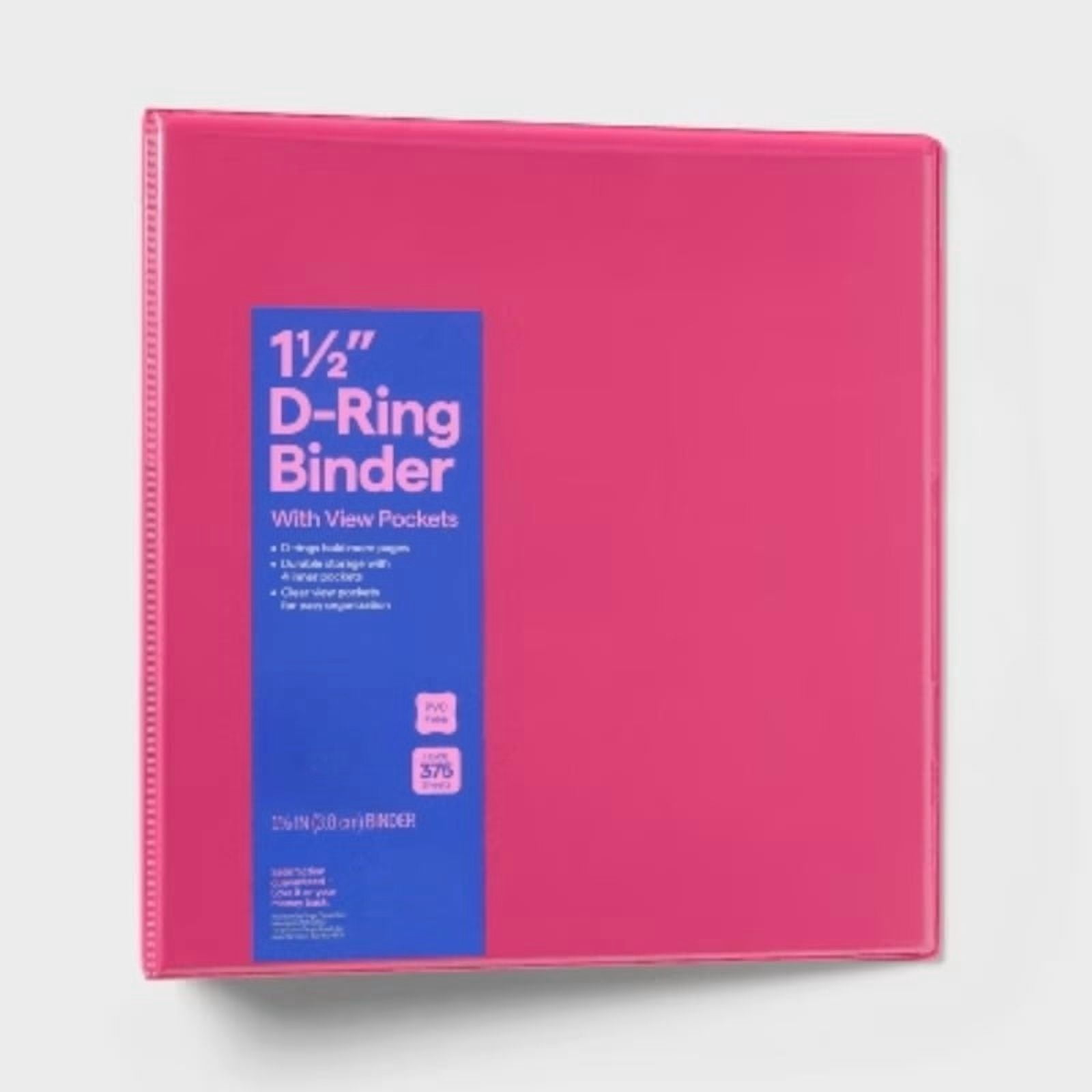 1.5" 3 Ring Binder Clear View - Walmart.com