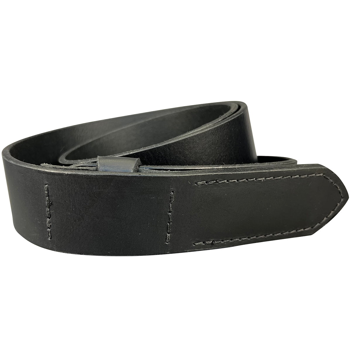 1.5"(38mm) Men's Black Solid Buffalo Leather Mechanic's Belt Handmade ...