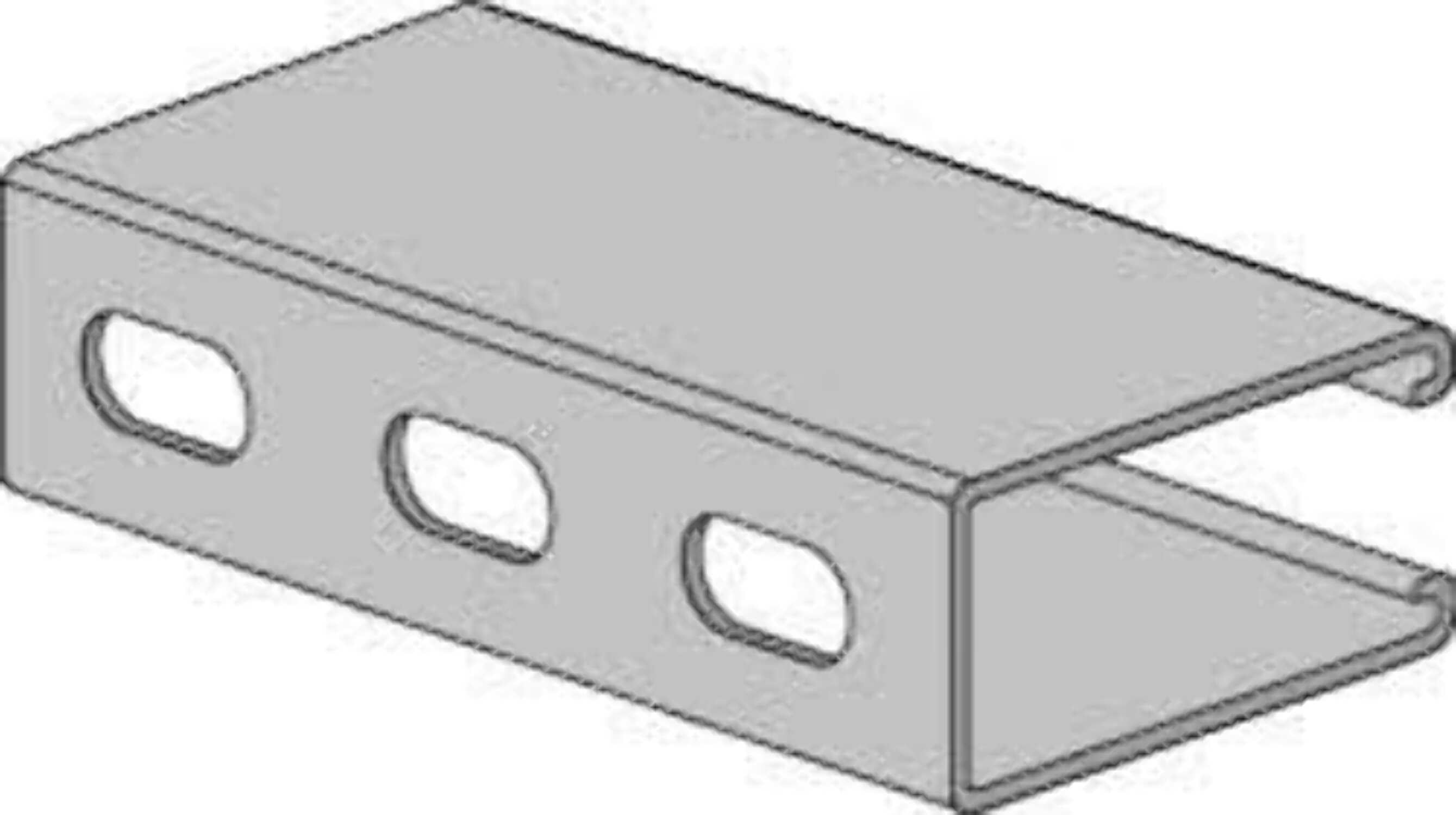 1" X 3.25" Strut With Elongated Holes For Fire Protection - Walmart.com