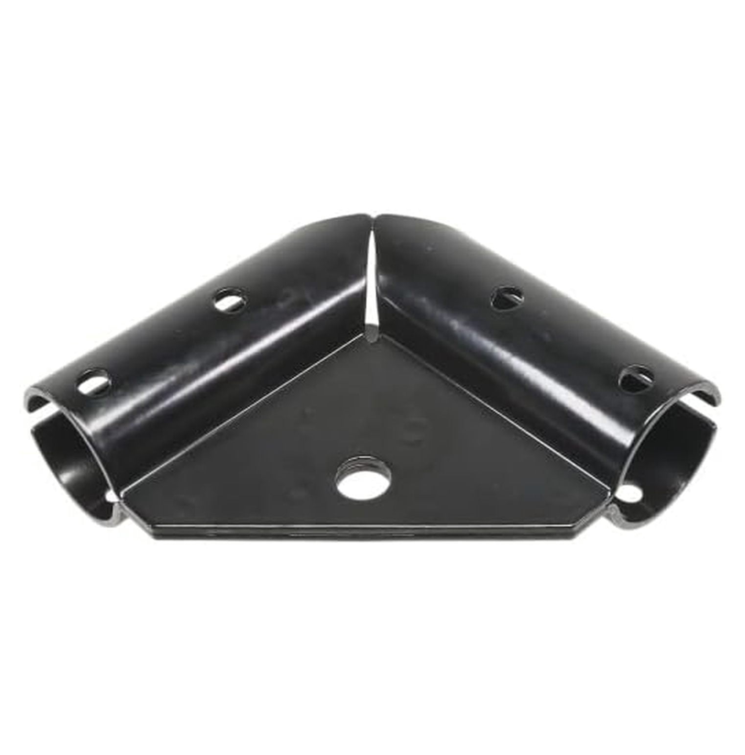 1 5/8" x 1 5/8" Black Chain Fence Top Gate Corner | Pressed Steel Top ...