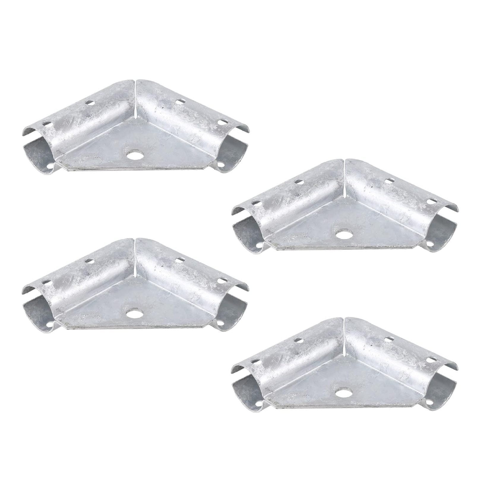 1 5/8" x 1 5/8" Chain Fence Gate Corner | Pressed Steel Gate Corner | Gate Elbow | Pack of 4 ...