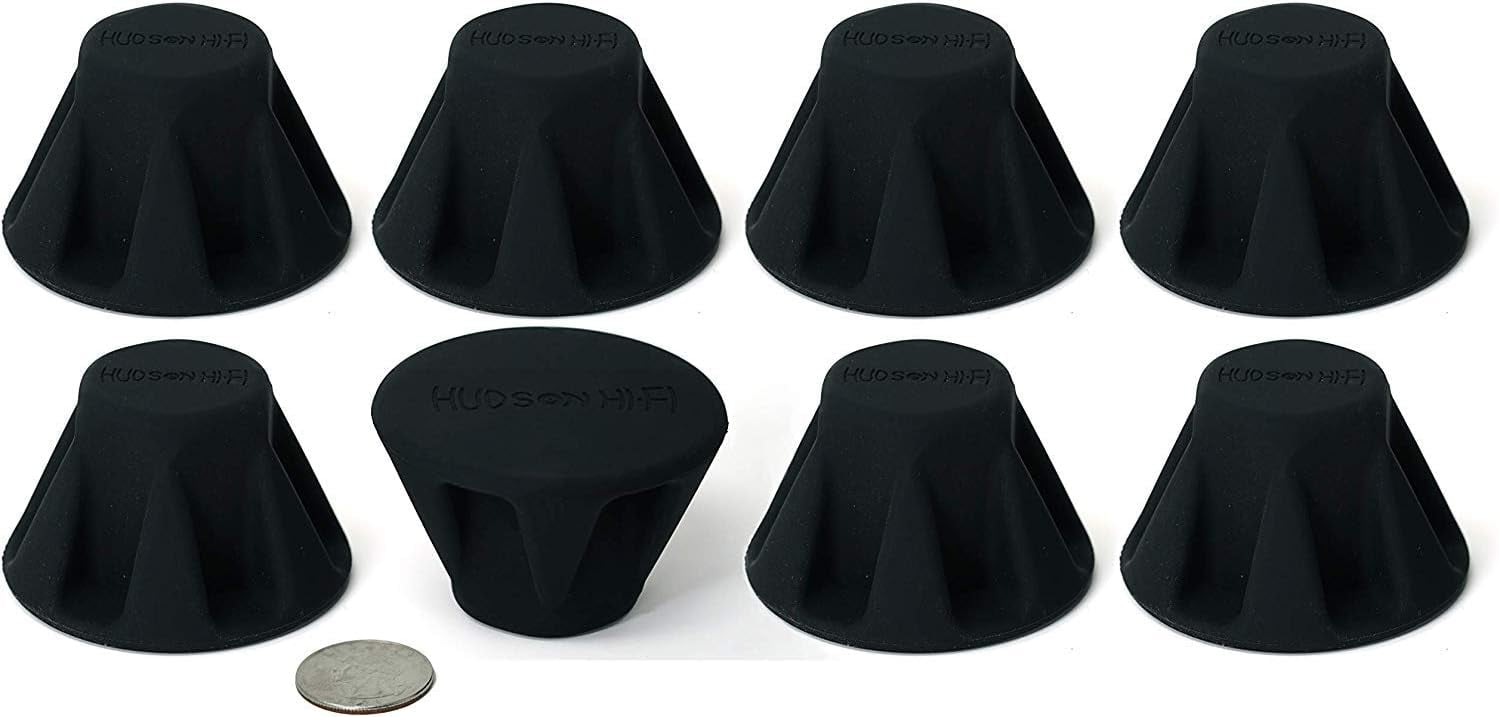 Hudson Hi-Fi 1.5” Bigfoot Isolation Feet - Non Adhesive Rubber Stoppers ...