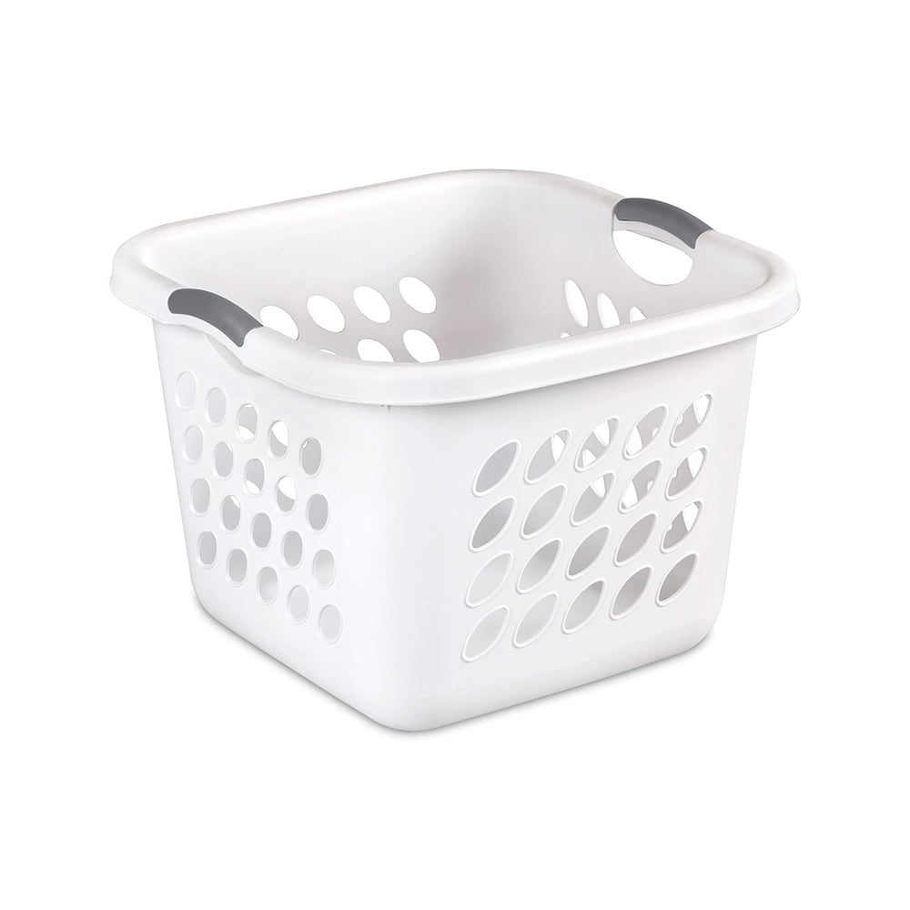 1.5 Bushel Ultra Square Laundry Basket, Plastic Hamper with Comfort ...