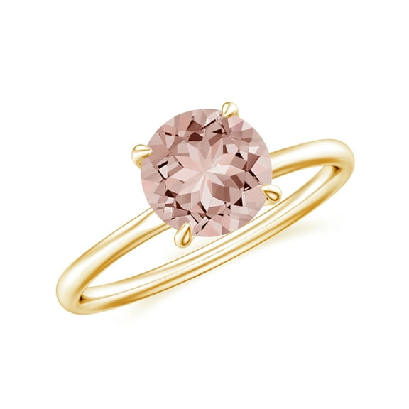 1.5 CT Natural Rhodolite Solitaire Ring for Women in Sterling Silver ...