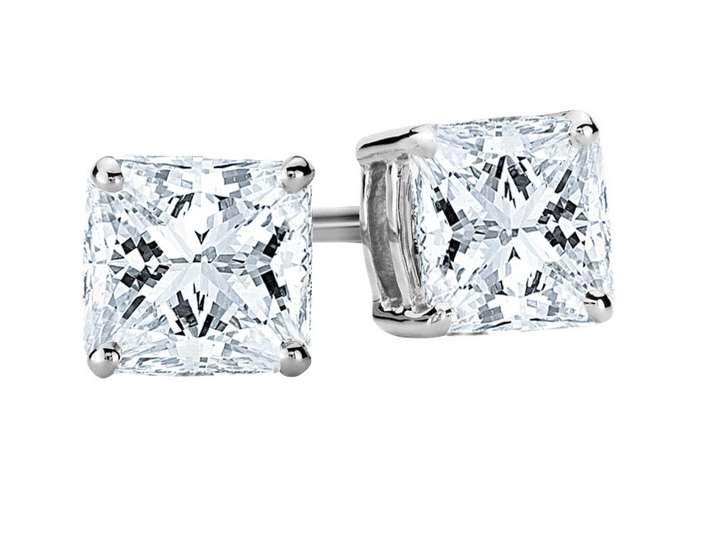 1.5 Carat 14K White Gold IGI Certified LAB GROWN Princess Cut Diamond ...