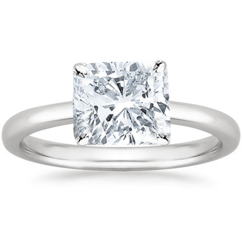 1.5 Carat 14K White Gold LAB GROWN Solitaire IGI CERTIFIED Diamond ...