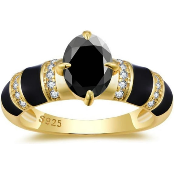 1.5 Carat Moissanite Rings for Women D-Color S925 Gold Moissanite ...