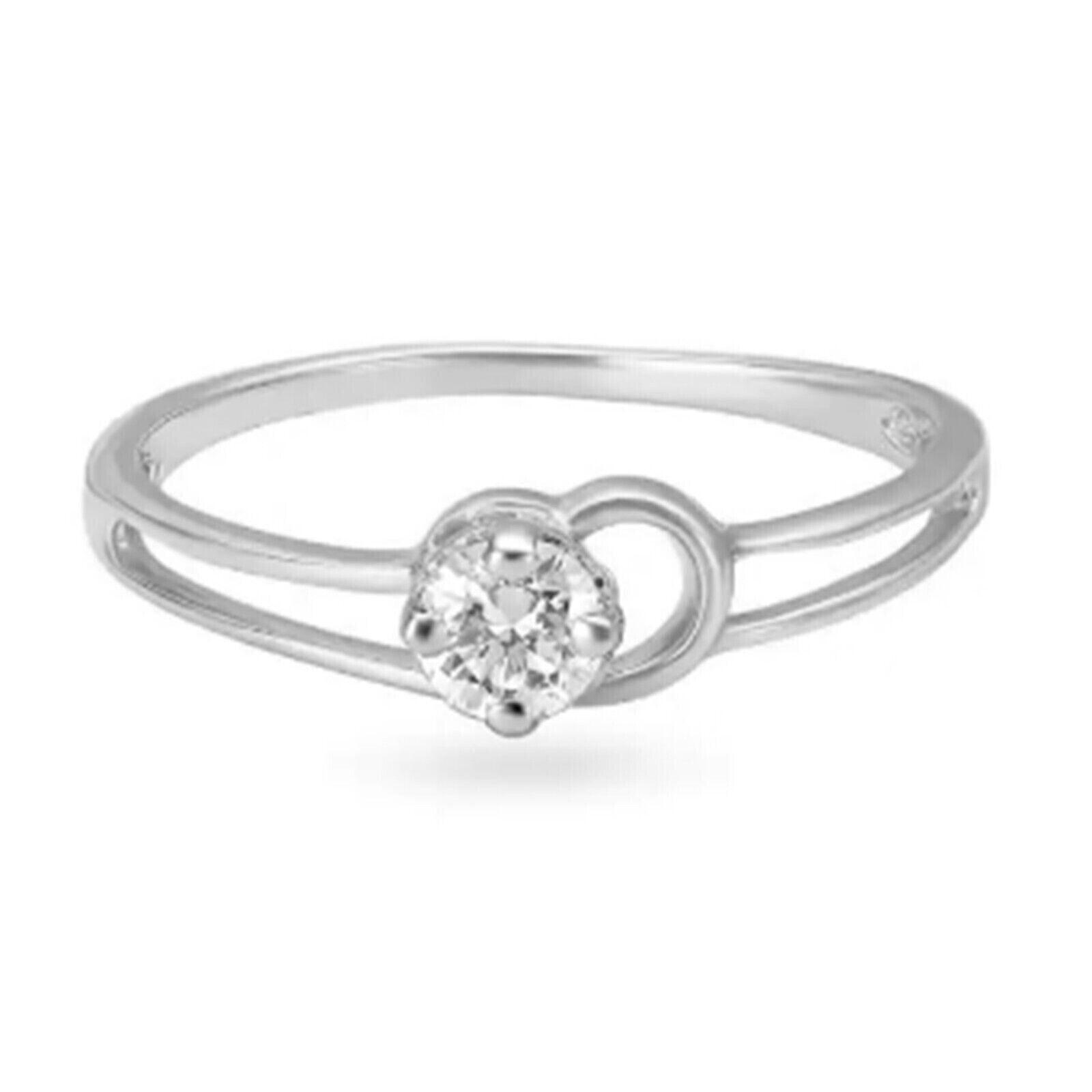 1.5 Ct Round Cut Simulated Diamond Ring, Solitaire Diamond Engagement ...