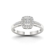 1/6Ct TDW Diamond S925 Sterling Silver Fashion Ring - Walmart.com