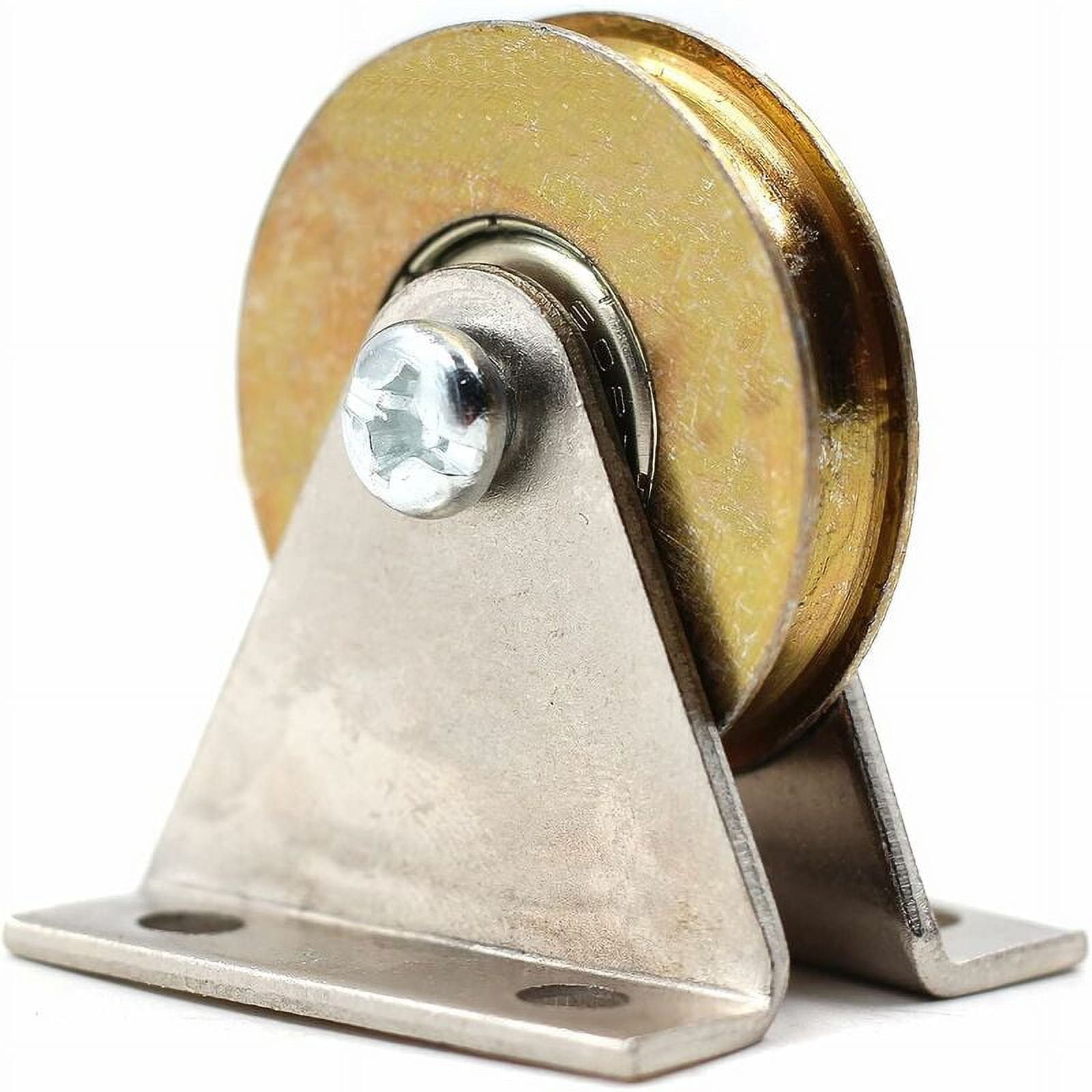 1.5" Flat Mount Cable Pulley System with L Bracket, 100kg Capacity ...