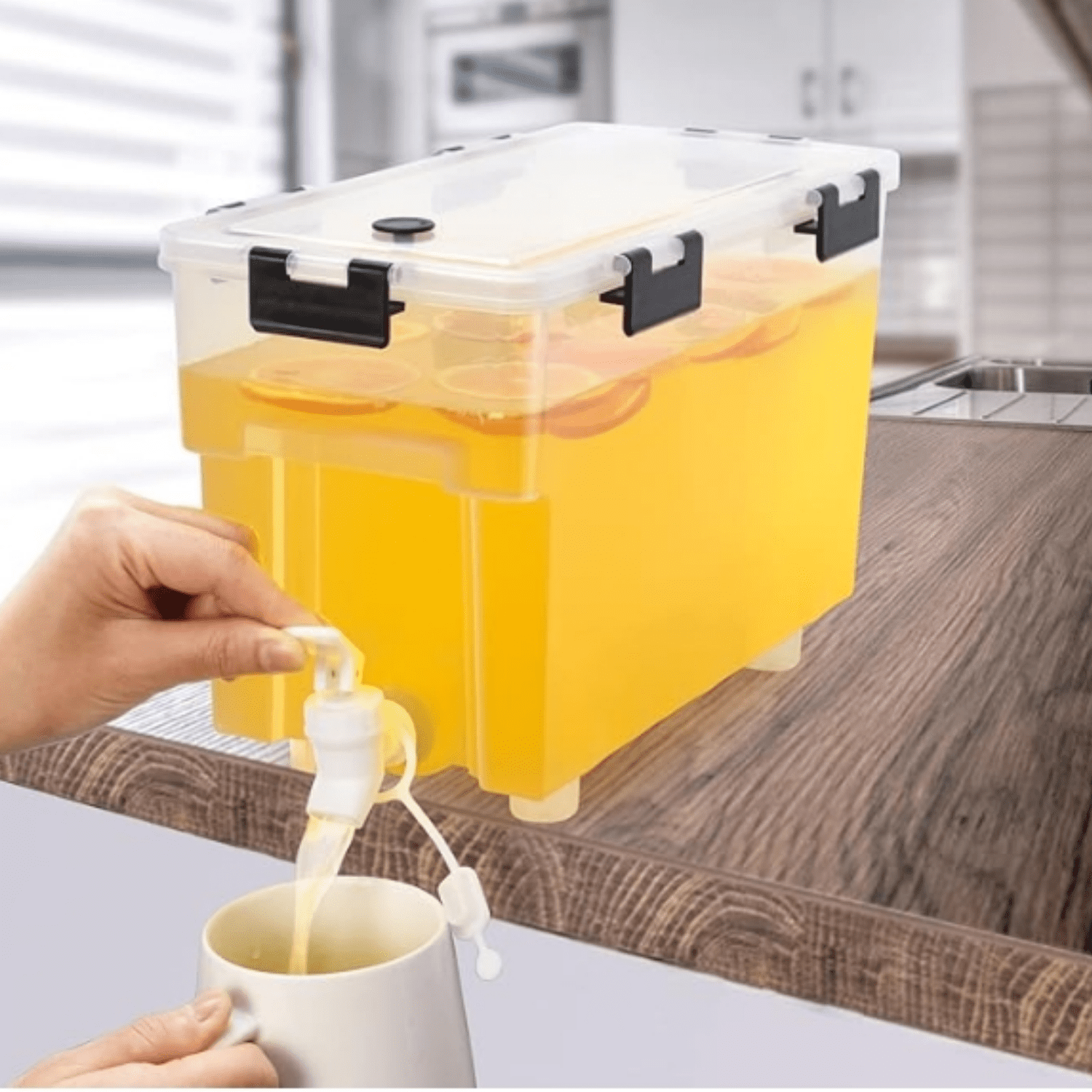 1.5 Gallon Drink Dispenser For Fridge,Beverage Dispenser With Spigot ...