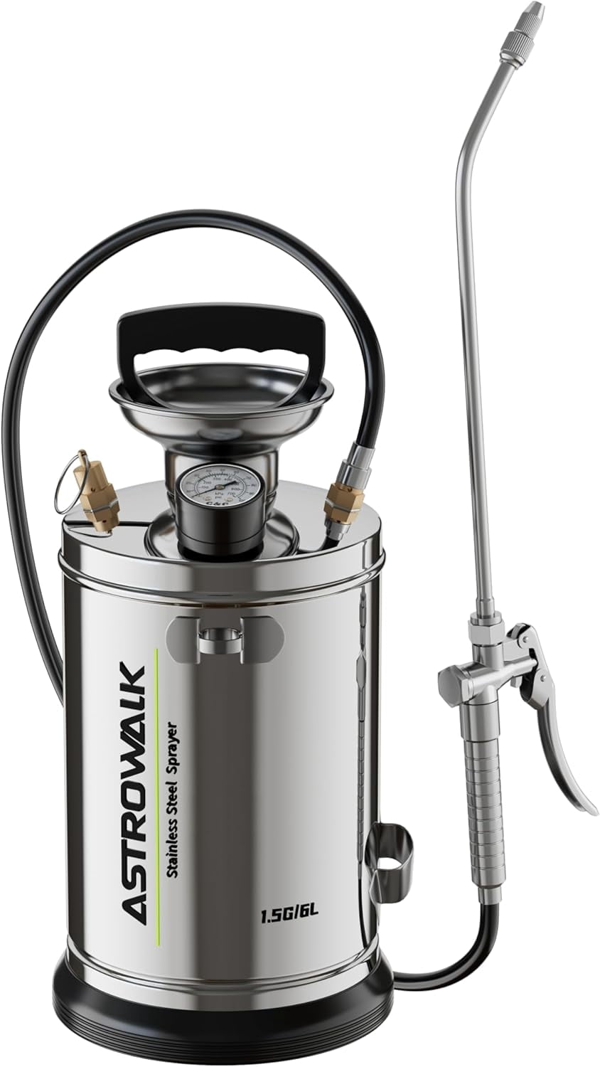 1.5 Gallon Stainless Steel Sprayer, Medium Duty & Versatile Pump ...