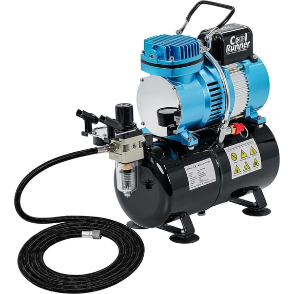 1/5 HP Cool Runner II Dual Fan Tank Air Compressor Kit Model TC-326T ...