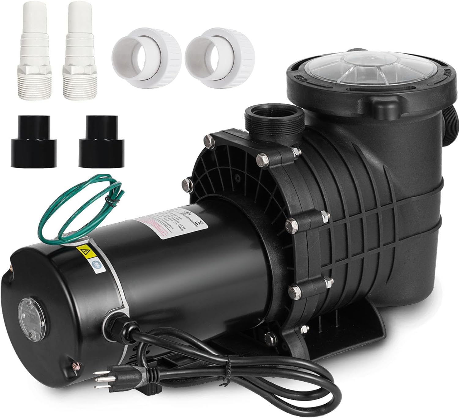 1.5 HP Pool Pump Inground, Self Primming pool pump above ground, Single ...