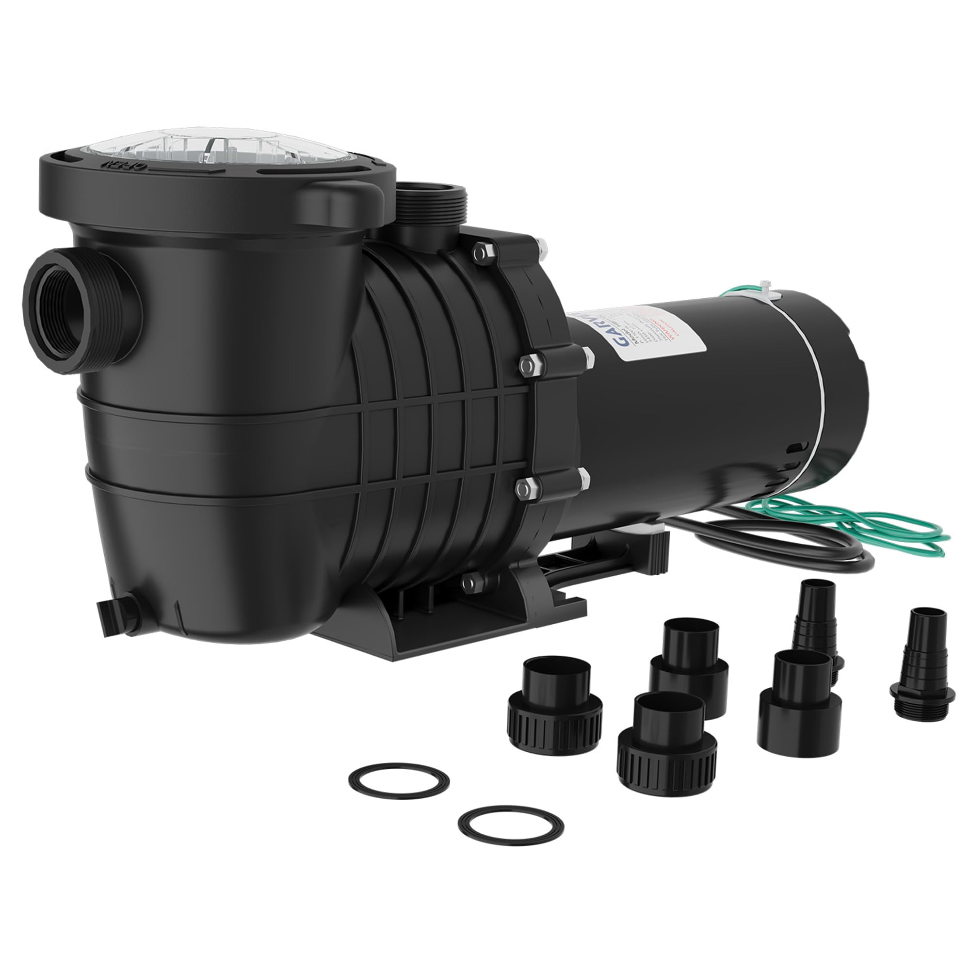1.5 HP Swimming Pool Pump 1100W 115V/220V Dual Voltage Pumps with ...