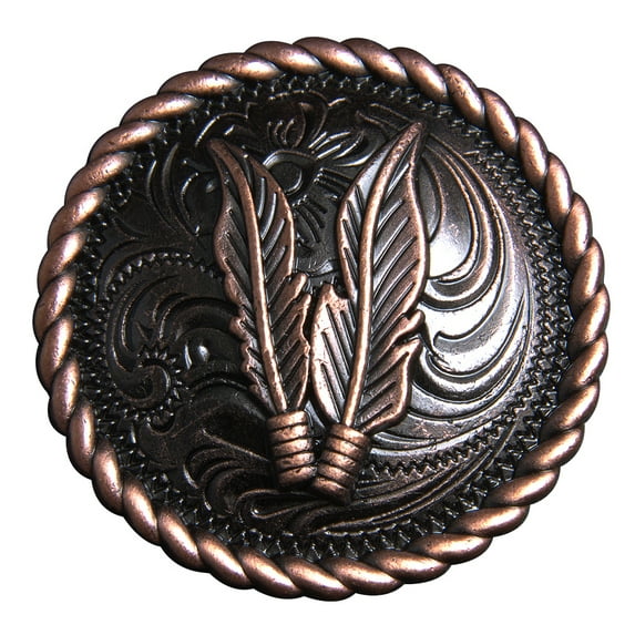 1.5" Hilason Western Style Copper Feather Rope Edge Tack Saddle ...