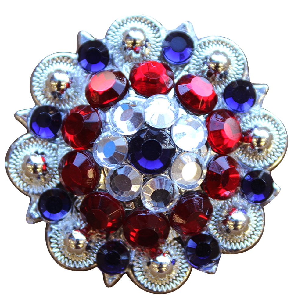 1.5" Hilason Western Style Silver Berry Rhinestone Bling Tack Headstall ...
