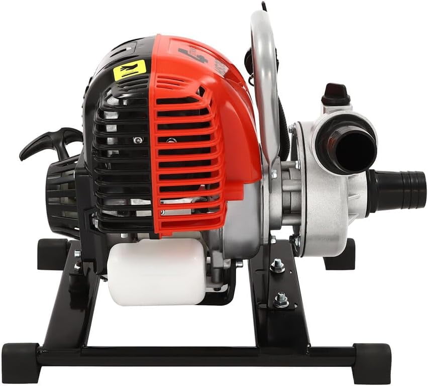 1.5 Inch 4-Stroke 31CC Portable Gasoline Engine Water Pump, Gasoline Power Waste Water Transfer ...
