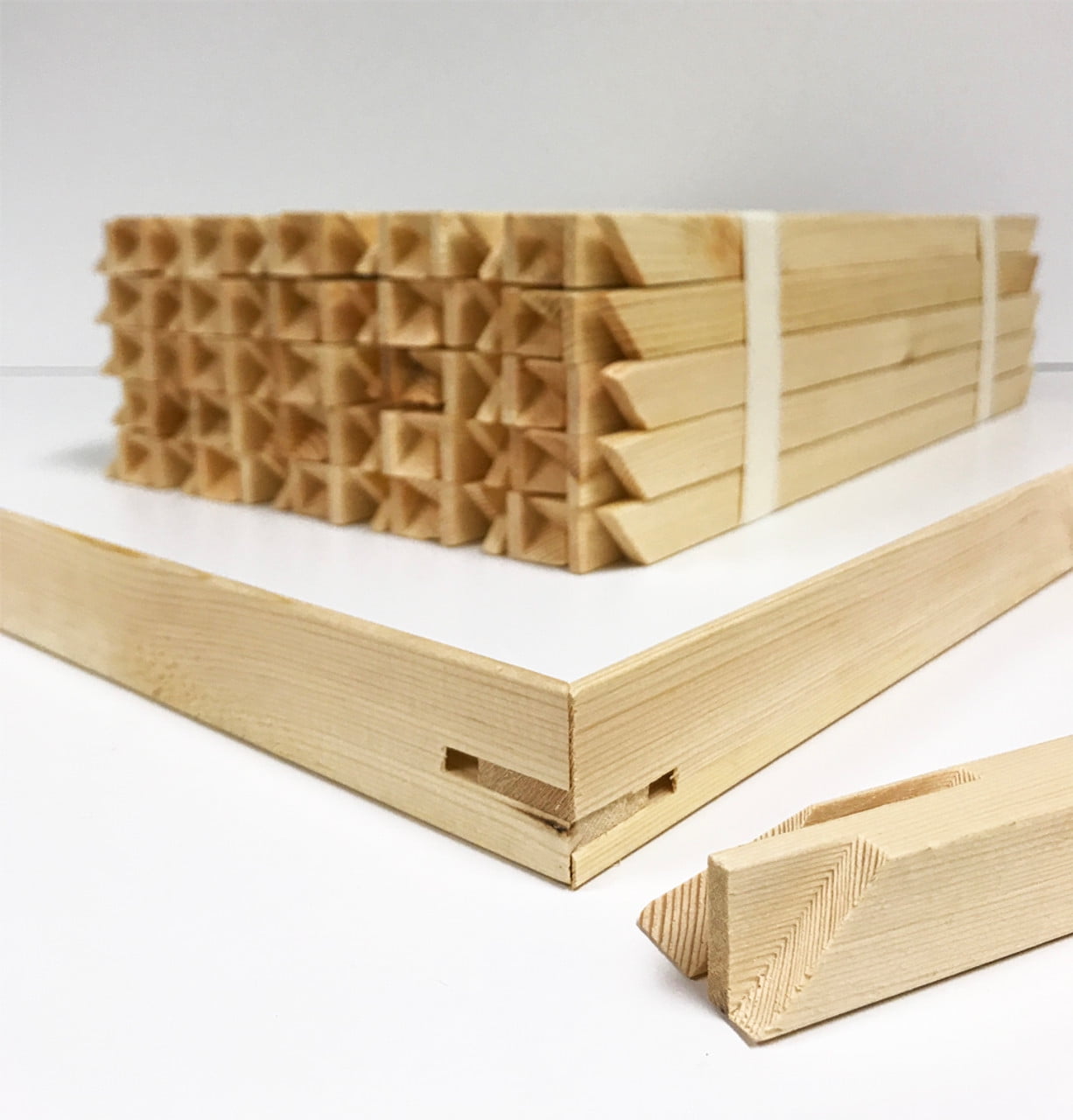 1.5" Inch Deep Stretcher Bars 20" 50 Pack Bulk Discount. Wood Canvas ...