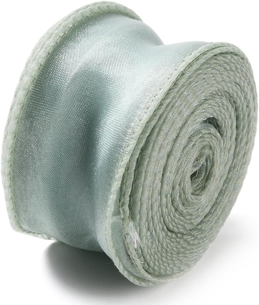 1.5 Inch Iridescent Organza Ribbon Transparent Fishtail Wired Ribbon ...