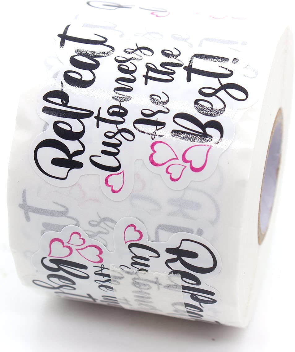 1.5 Inch Repeat Customers are The Best Sticker,Thank You Sticker, Cute ...