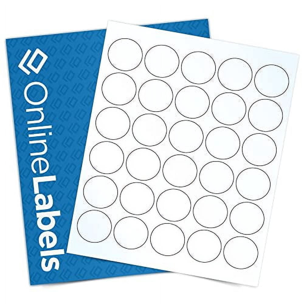 1.5 Inch Round Mailing Seal Labels - Clear Frosted Matte (Laser ...